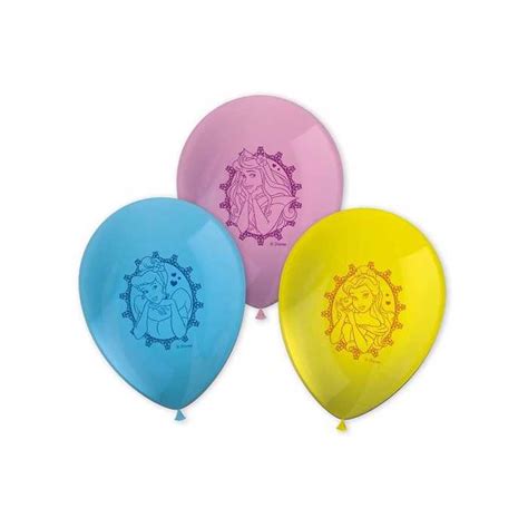 Paquet 8 Ballons Princesses Disney Latex Neuf