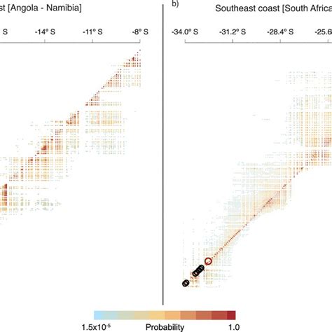 Potential Connectivity Matrices For The Lagrangian Particle Simulations Download Scientific