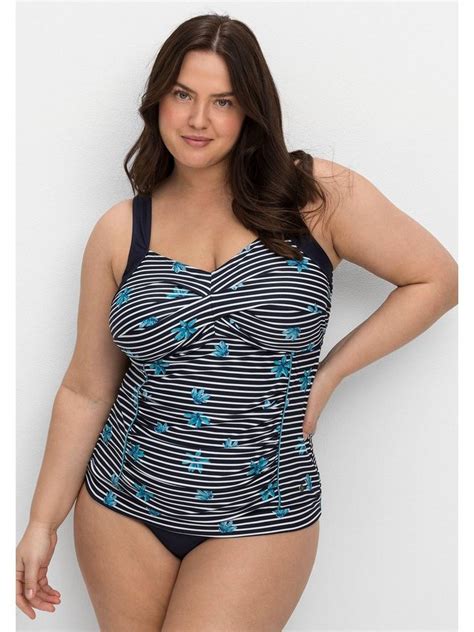 Sheego Tankini Top Große Größen Mit Shaping Einsatz