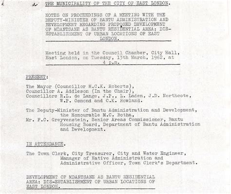 The Mdantsane Way The Origin Of Mdantsane