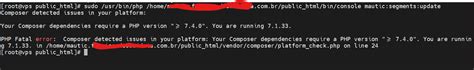php composer version error general discussion cyberpanel community