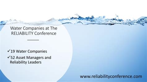 Terrence Ohanlon On Linkedin Water Companies At The Reliability