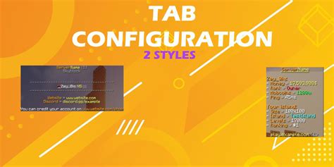 Tab Config 2 Unique Style Builtbybit Mc Market