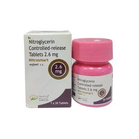 Nitrosmart Nitroglycerin Controlled Release Tablets 2 6 Mg At ₹ 199 00 Bottle In Mumbai