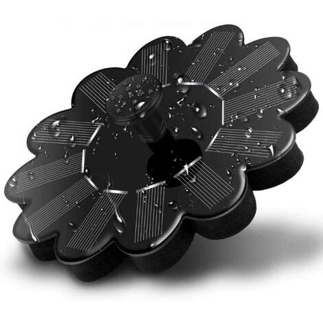 Logpompe BRIDAY Pompe à Eau Solaire En Forme De Fleurs Pompe Solaire Pour étang Fontaine