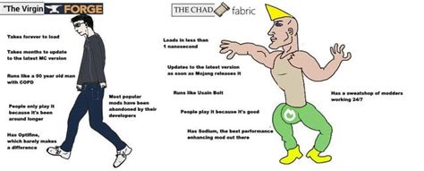 Virgin Forge Vs Chad Fabric R Fabricmc