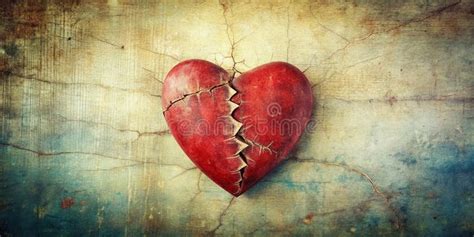 A Grungy Vintage Emo Heart Image Capturing Pain And Nostalgia Through