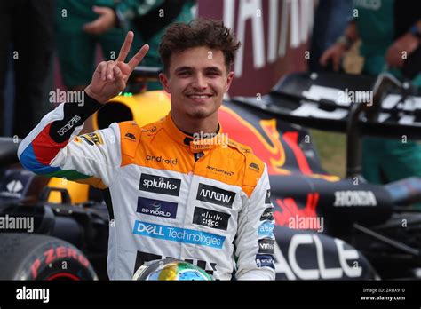 Podium Celebration Lando Norris Gbr Mclaren Mcl60 During Formula 1