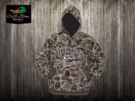 Drake Waterfowl Systems Hoodie Hooded Sweatshirt Old School Timber Camo