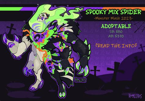 Closed Spooky Mix Spider Monster Mash 2023 By Komelikus On Deviantart