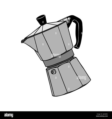 MOKA POT ITALIAN COFFEE MAKER Stock Vector Image Art Alamy