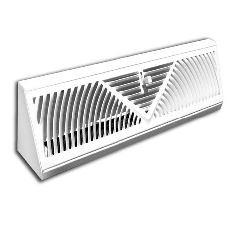 Truaire 24 In Baseboard Diffuser Supply H120sw The Home Depot
