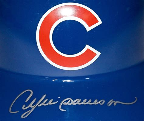 Andre Dawson Signed Cubs Full Size Replica Batting Helmet Schwartz