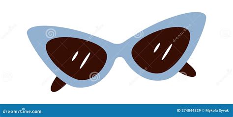 Retro Sunglasses Illustration Stock Vector Illustration Of Isolated