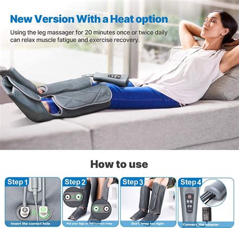 Renpho Leg Massager With Heat Compression Calf And Foot Massage