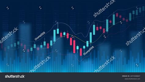 Financial Chart Moving Stock Market Graph Stock Vector Royalty Free 2471546847 Shutterstock