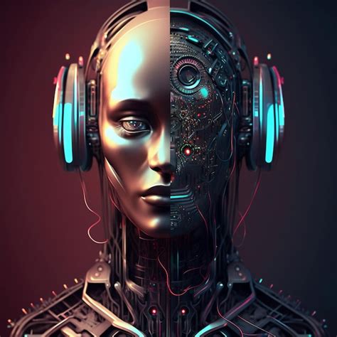 Premium Photo Artificial Intelligence Futuristic Robot With