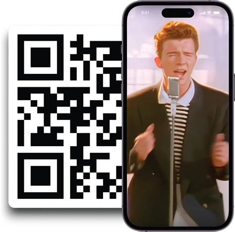 Rick Roll Qr Code Stickers 2 Pack Never Gonna Give You