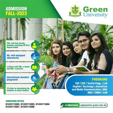 Green University Of Bangladesh On Linkedin Admission Open For Fall