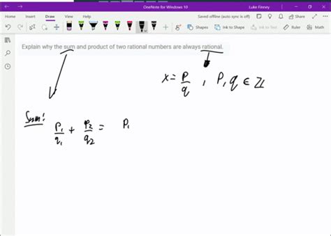 Explain Why The Sum And Product Of Two Rational Numbers Are Always Rational Numerade