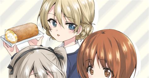 ガールズandパンツァー 「ぱんっあふぉー！17」告知イラスト 黎明ネルトリンゲンのイラスト Pixiv