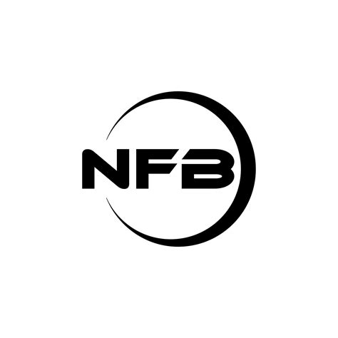 Nfb Letter Logo Design In Illustration Vector Logo Calligraphy