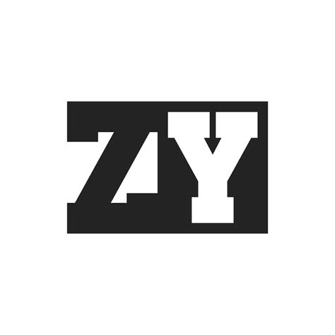 Premium Vector Initial Letter Zy Logo Design Template Zy Logo