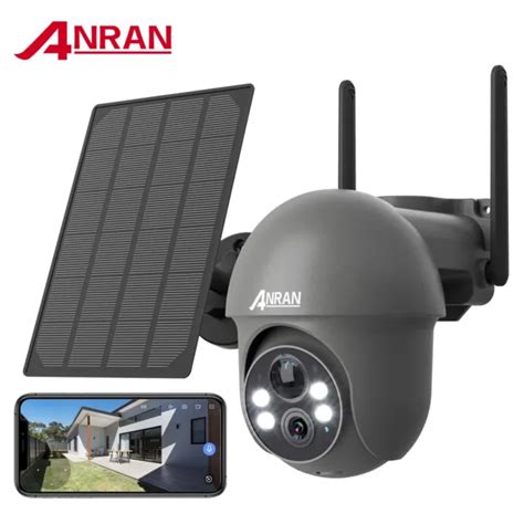 ANRAN ÉNERGIE SOLAIRE caméra sécurité 5MP Wifi CCTV extérieur