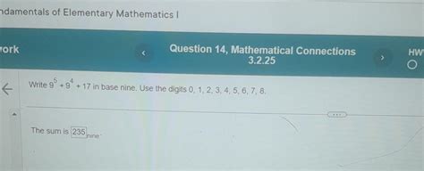 Solved Ndamentals Of Elementary Mathematics I Question 14
