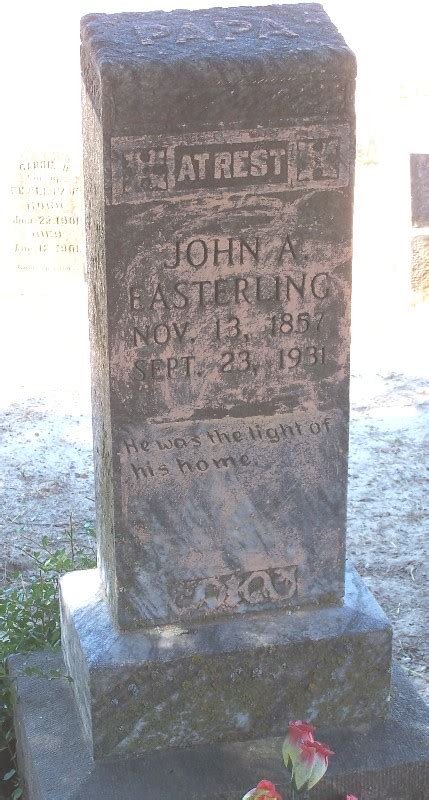 John Anthony Easterling 1857 1931 Find A Grave Memorial
