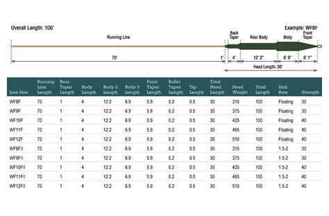Fly Line Weight Chart At Toby Denison Blog