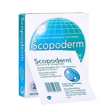 Scopoderm Patches Hyoscine Patches 15mg 2 Patches Dock Pharmacy