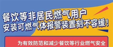 餐饮等非居民燃气用户安装可燃气体报警装置刻不容缓 燃气 气体 用户