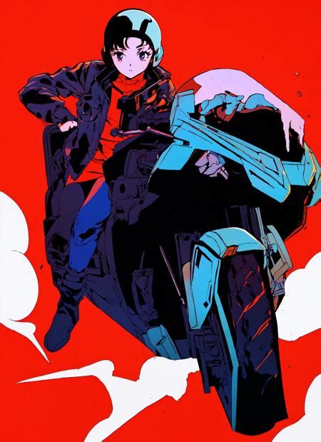 Waifu On Motorcycle V2 Stable Diffusion Lora Civitai