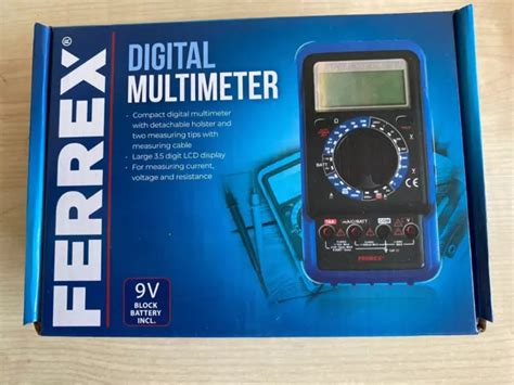 FERREX DIGITAL MULTIMETER 9v Battery Included 3 71 PicClick UK