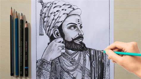 How To Draw Chhatrapati Shivaji Maharaj Shivaji Drawing Outline Baysection