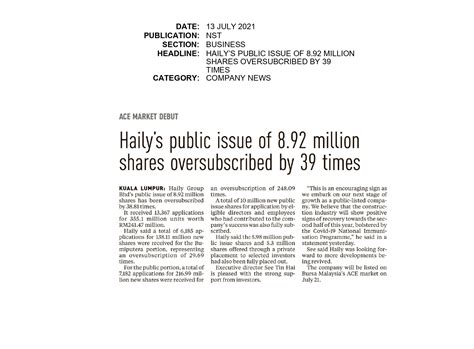 Haily Group Berhad