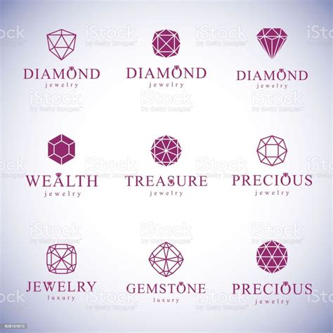 벡터 추상적인 기하학적 모양의 최고의 럭셔리 상징으로 사용 하기 위해 설정 합니다 화려한 보석 기호입니다 0명에 대한 스톡 벡터 아트 및 기타 이미지 Istock