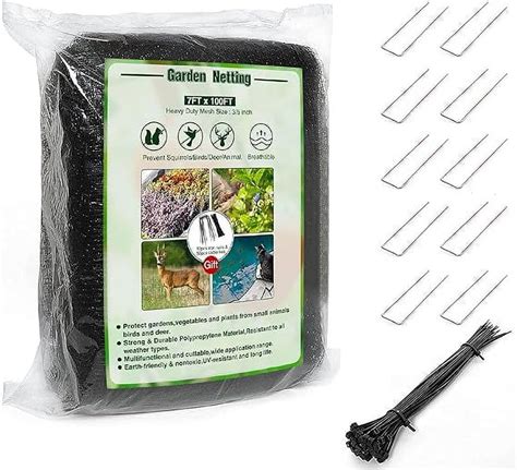 Bird Netting Deer Fence Netting 7 X 100 Ft Reusable Protective Garden