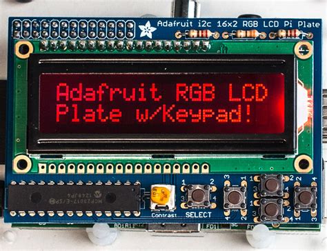 Adafruit Rgb 16x2 Lcd And Keypad Kit For Raspberry Pi Pimoroni