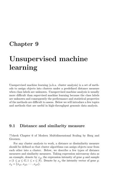 Pdf Unsupervised Machine Learning George Tsengtsenglabbiostatpitt