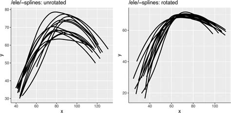 L Splines Before Left And After Right Centring And Rotation