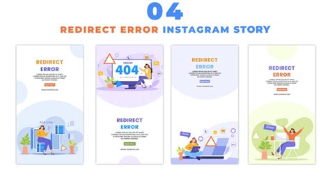 Redirection Error Flat Vector Animation Instagram Story Modèles De Vidéos Envato Elements