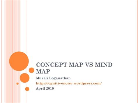Concept Map Vs Mind Map