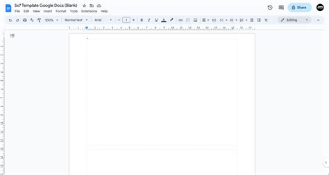 5x7 Template Google Docs FREE