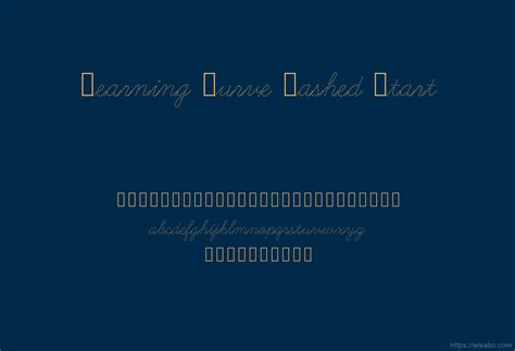 learning curve dashed start font free download [ttf otf] wisabo fonts