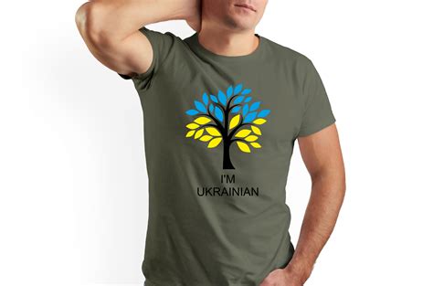 Патріотична футболка дерево Україна Im Ukrainian чорний текст