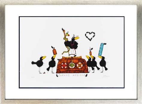 Michael Ferner Corvus Medicus Original Grafik