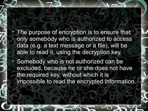Basic Encryption Ppt Information And Network Security Computing