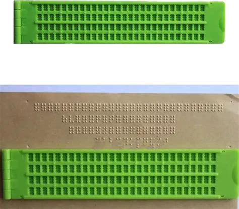 Regletas Escritas De Braille De 4 Líneas 28 Celdas Y Punzón En Venta En
